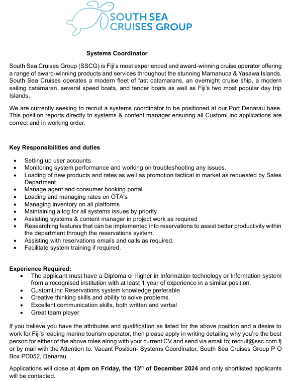 Systems Coordinator - SPTOJobsLink