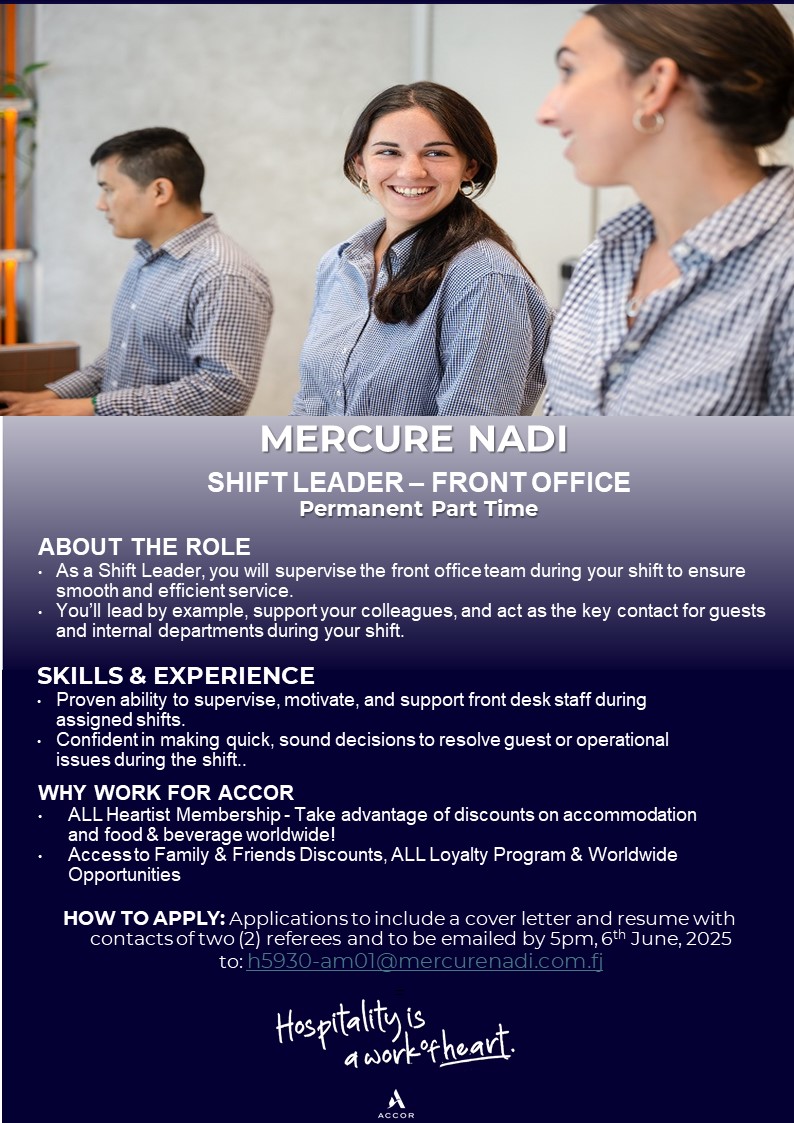 Shift Leader - Front Office - SPTOJobsLink