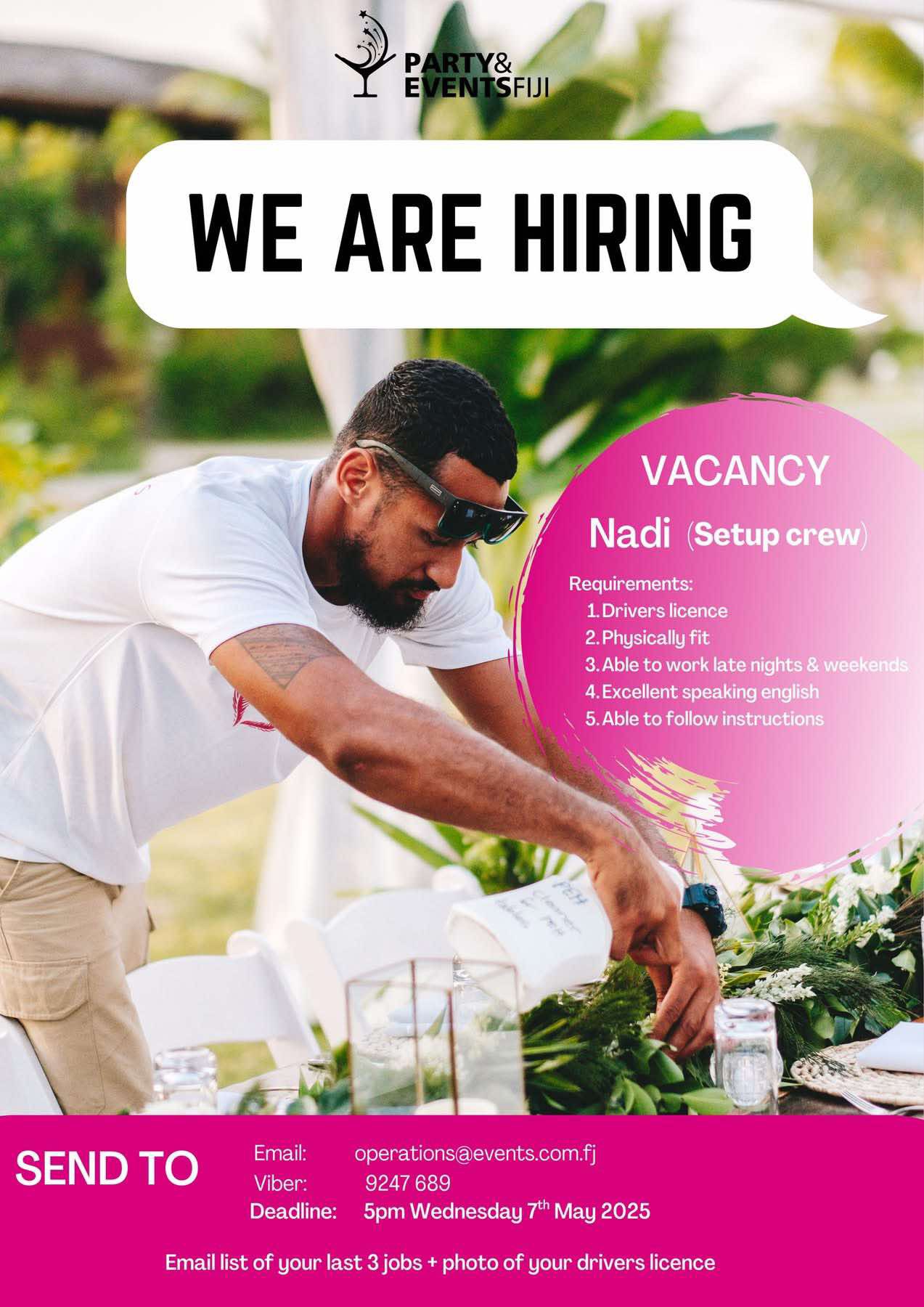 Setup Crew - SPTOJobsLink