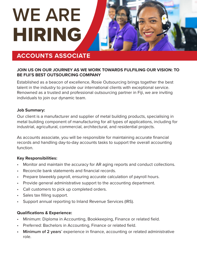 Accounts Associate – SPTOJobsLink