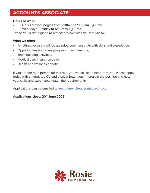 Accounts Associate – SPTOJobsLink