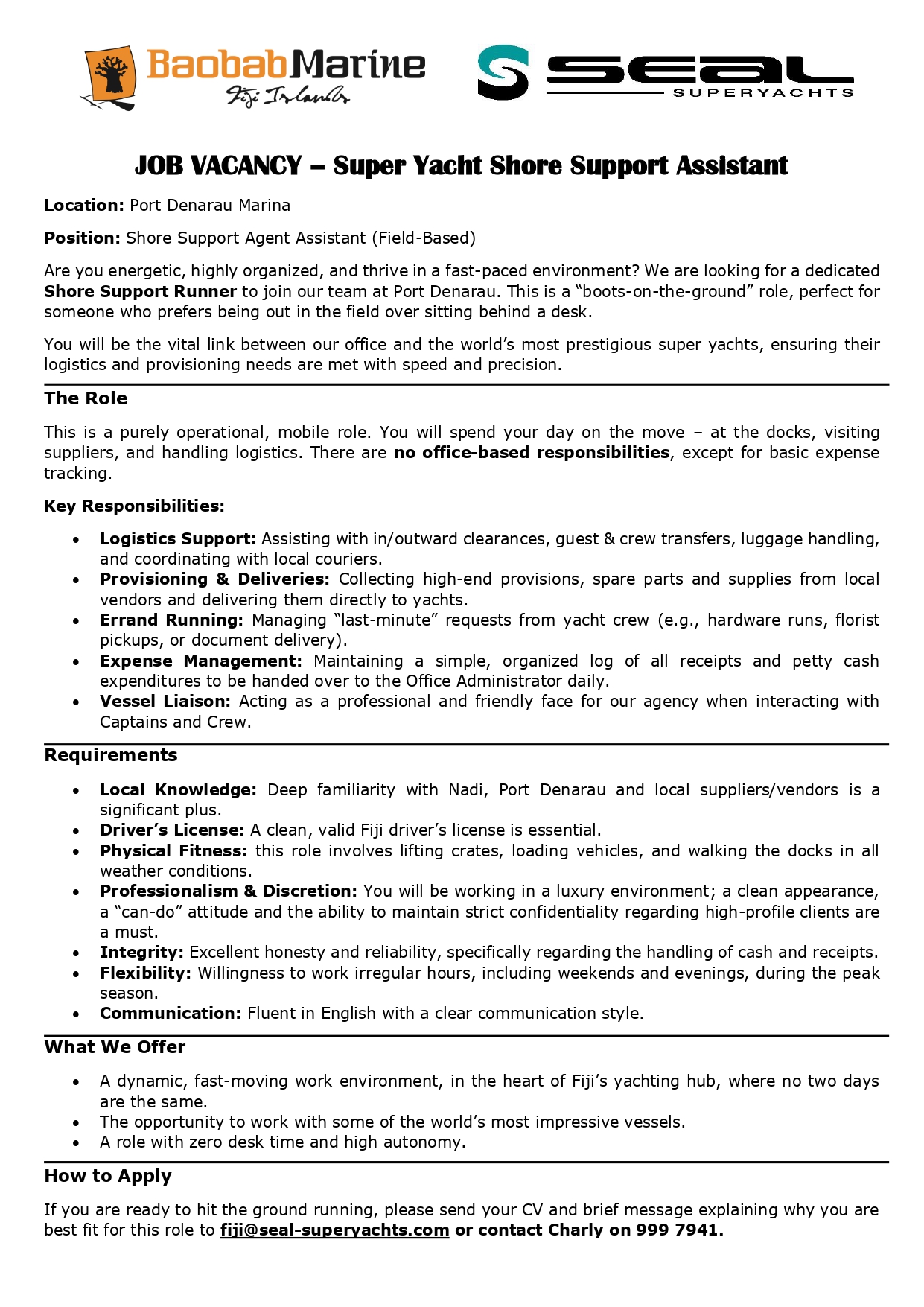 Shore Support Agent Assistant – SPTOJobsLink